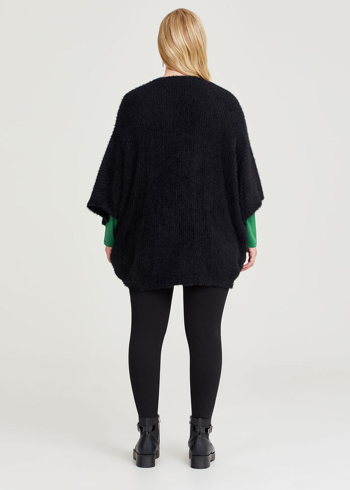 Shop New Fuzzy Pocket Cape in Black | Accessories | Taking Shape AU