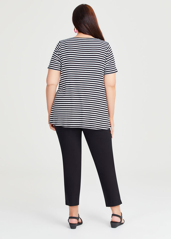 Shop Plus Size Natural Essential Stripe Rib Top, Stripes | Taking Shape AU