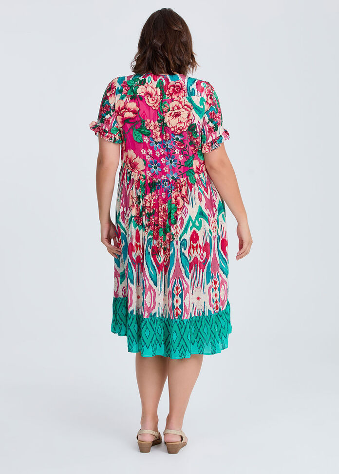 Shop Plus Size Natural Getaway Floaty Dress, Floral | Taking Shape AU