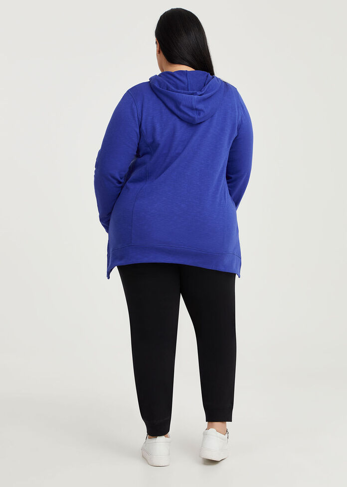 Shop Plus Size Active Hooded Jacket, Blue | Taking Shape AU