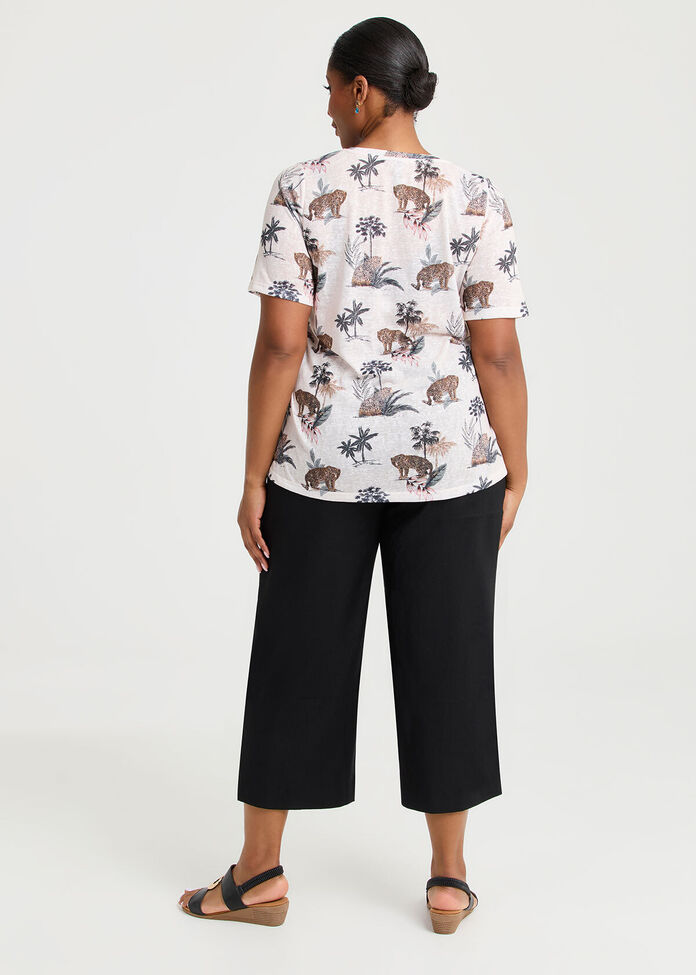 Shop Plus Size Slub Animal Glam Top, Multi | Taking Shape AU