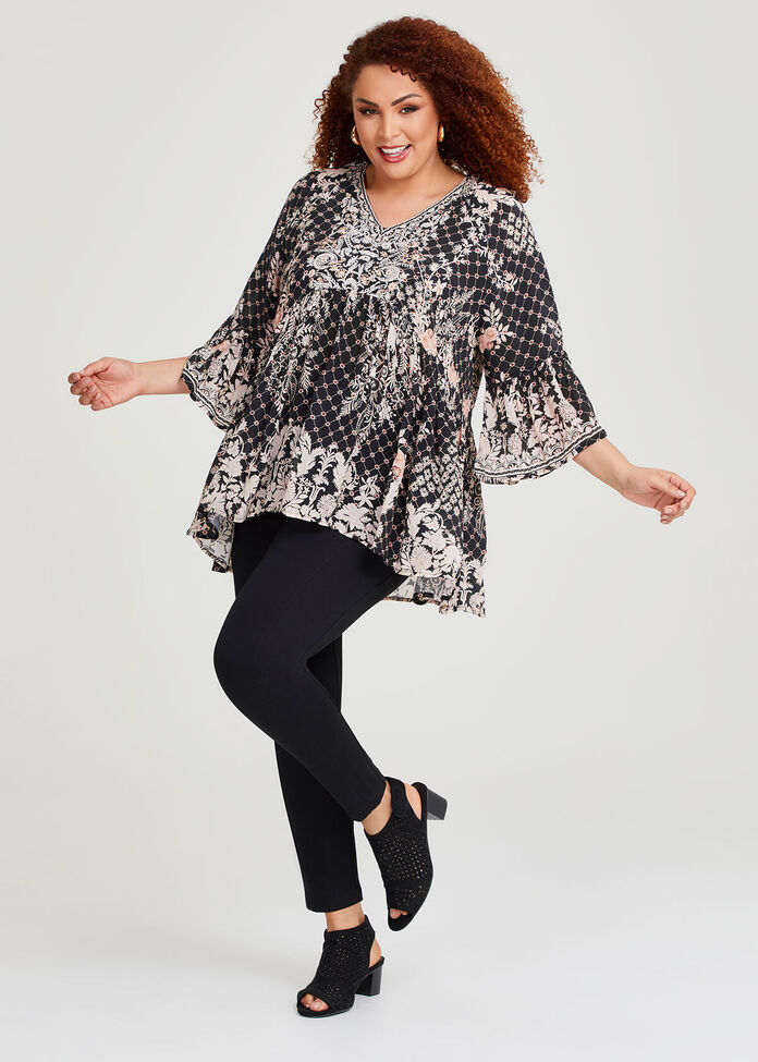 Shop Plus Size Natural Venus Top, Multi | Taking Shape AU