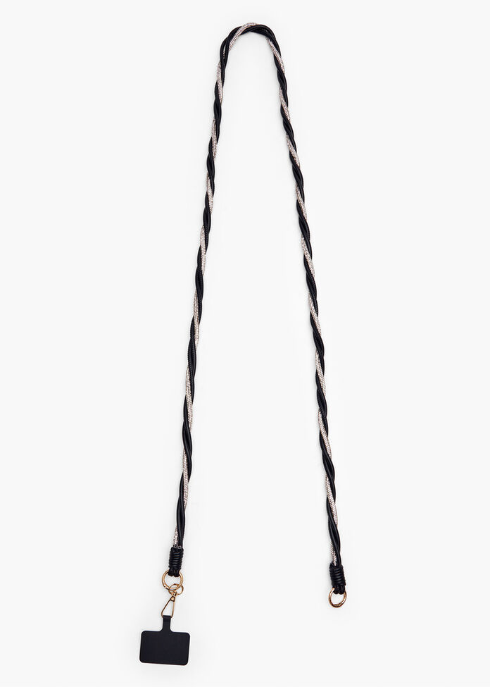 Shop Bling Phone Chain in Black | Accessories | Taking Shape AU