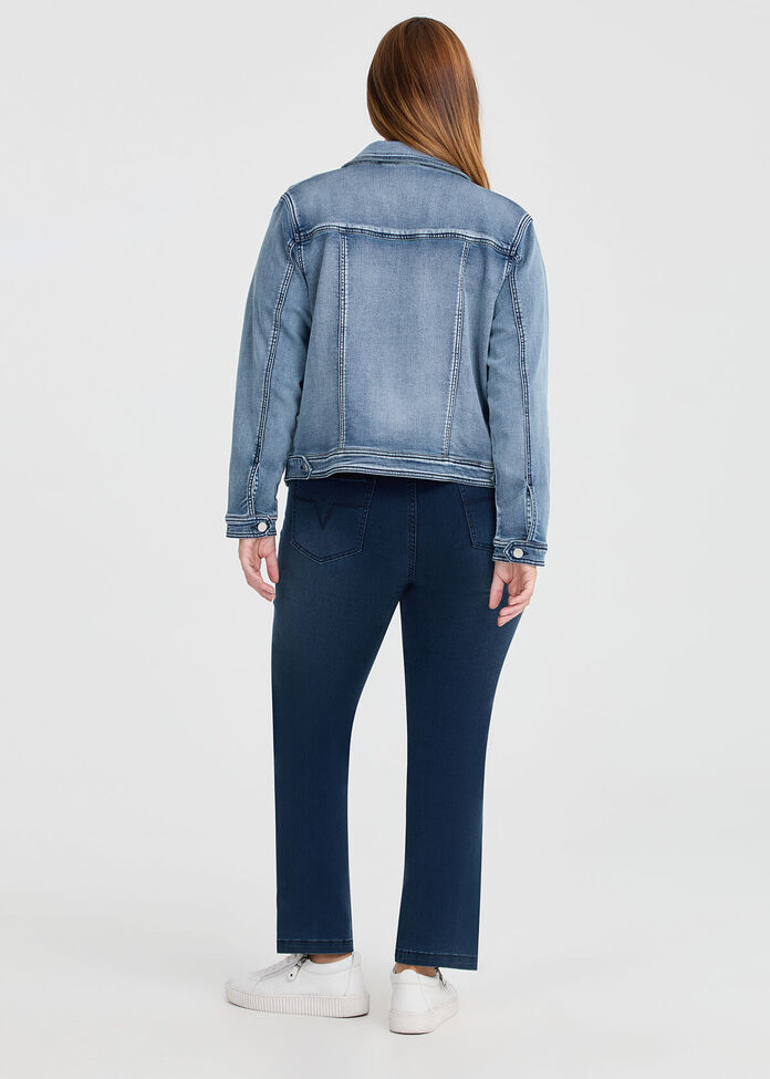 Shop Plus Size The Everyday Denim Jacket, Blue | Taking Shape NZ