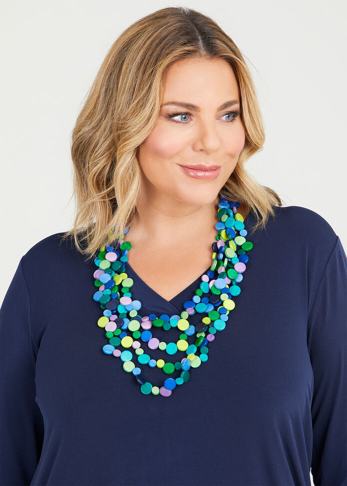 Shop Multicolour Short Button Necklace | Accessories | Taking Shape AU