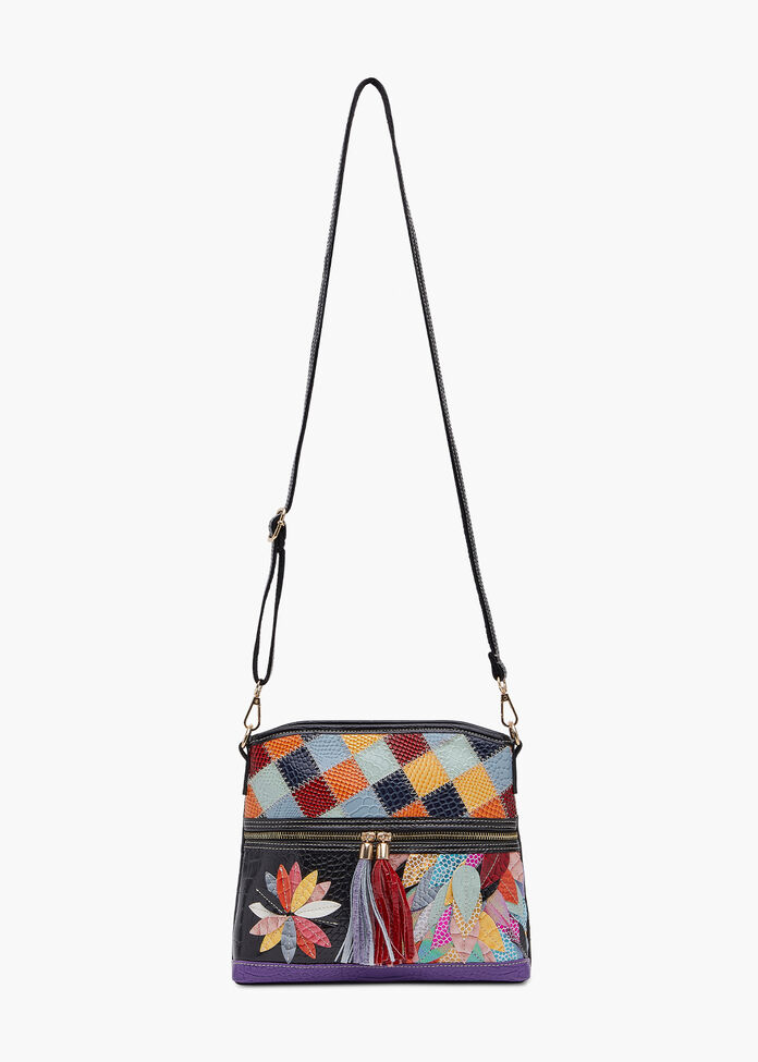 Shop Patchwork Crossbody Bag in Multi | Accessories | Taking Shape AU