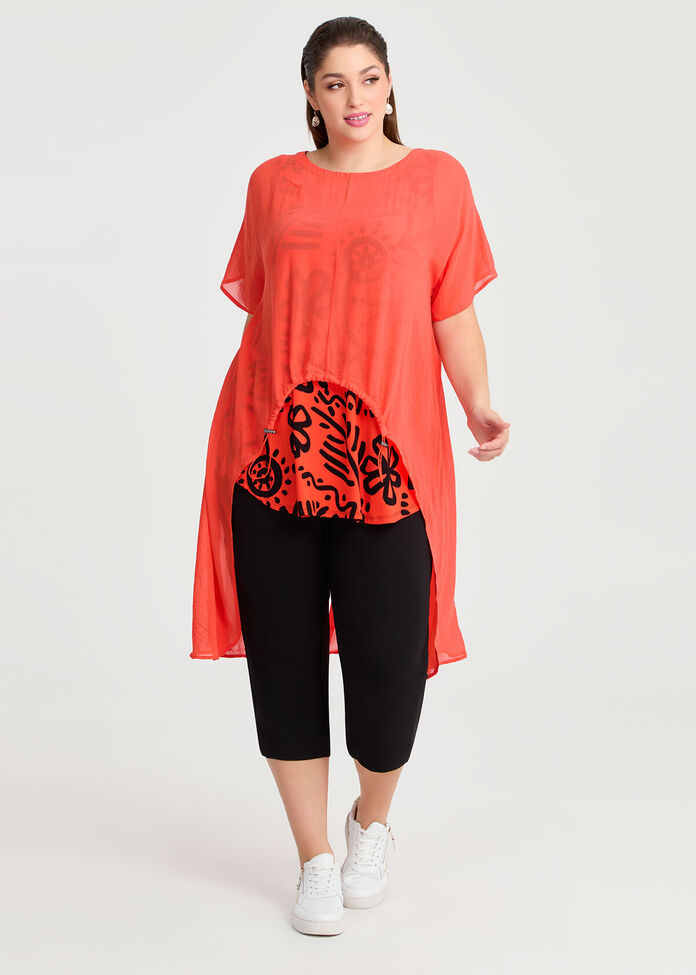 Shop Plus Size Chiffon Airlie Top, Orange | Taking Shape AU