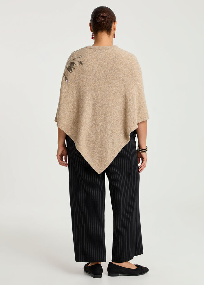 Shop Sequin Glamour Poncho in White | Accessories | Taking Shape AU
