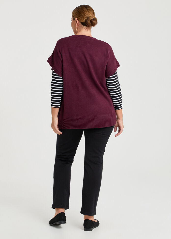 Shop Plus Size Soft Touch Casual Vest, Red | Taking Shape AU