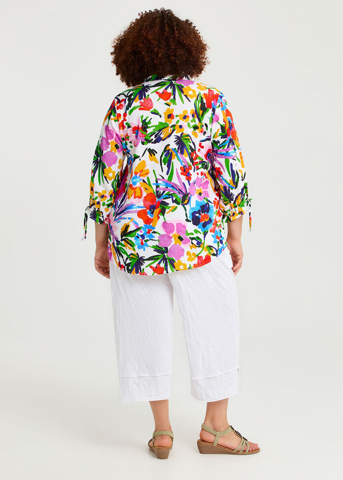 Shop Plus Size Natural Summer Abstract Top, Floral | Taking Shape NZ