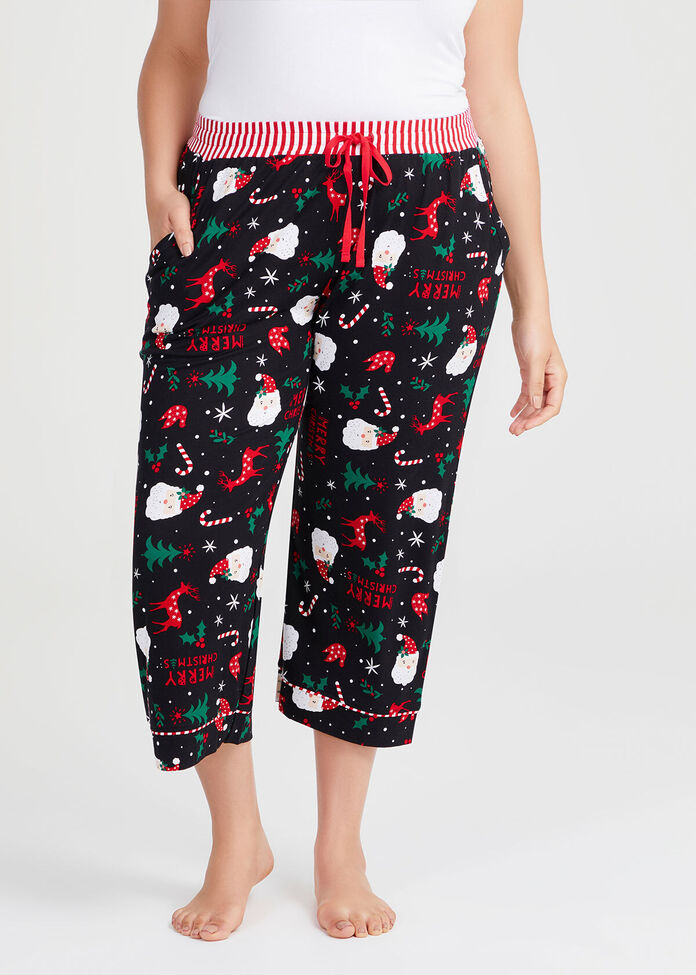 Shop Plus Size Bamboo Santa Pyjama Pant, Multi | Taking Shape AU