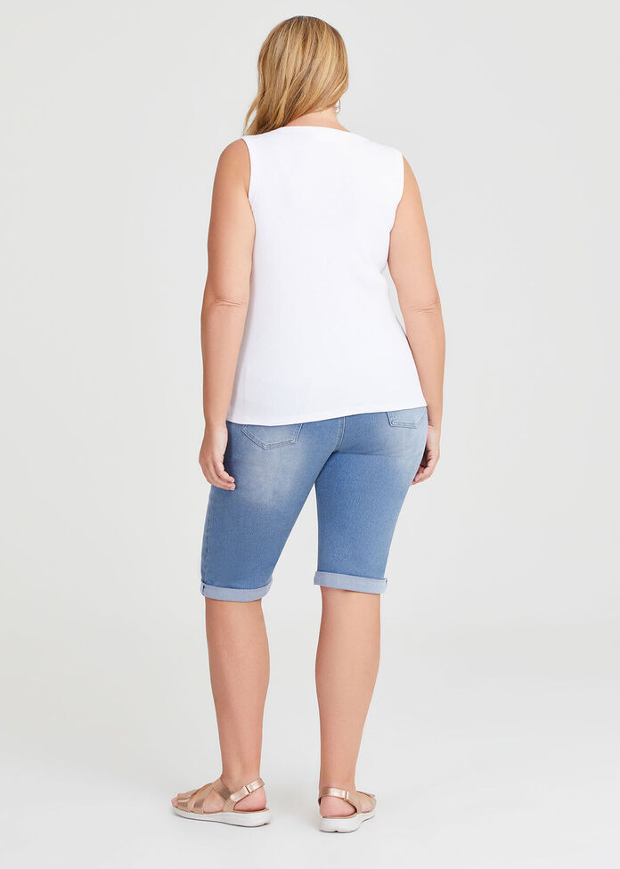 Shop Plus Size Cotton Modal Rib Tank, White | Taking Shape AU