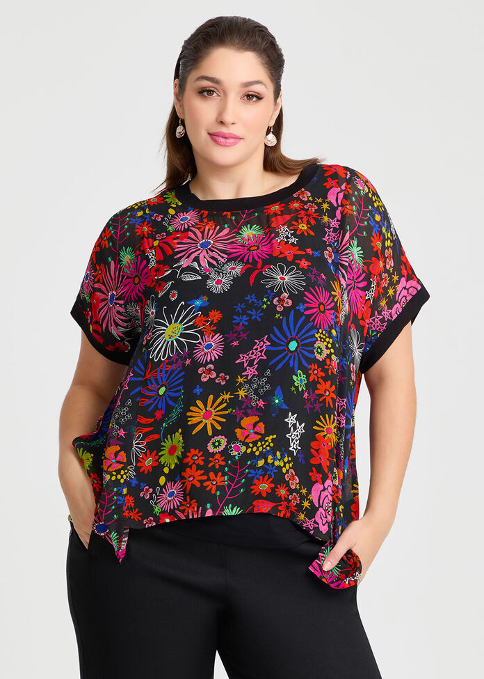 Shop Plus Size Natural Suki Floral Overtop, Floral | Taking Shape AU