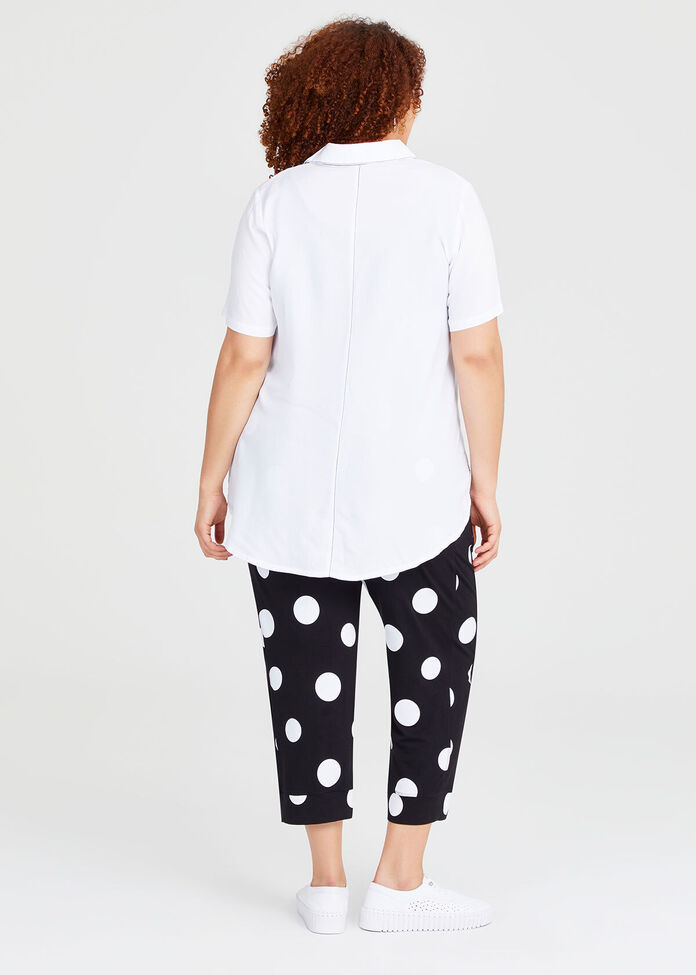 Shop Plus Size Bamboo Stitch Line Shirt, White | Taking Shape AU