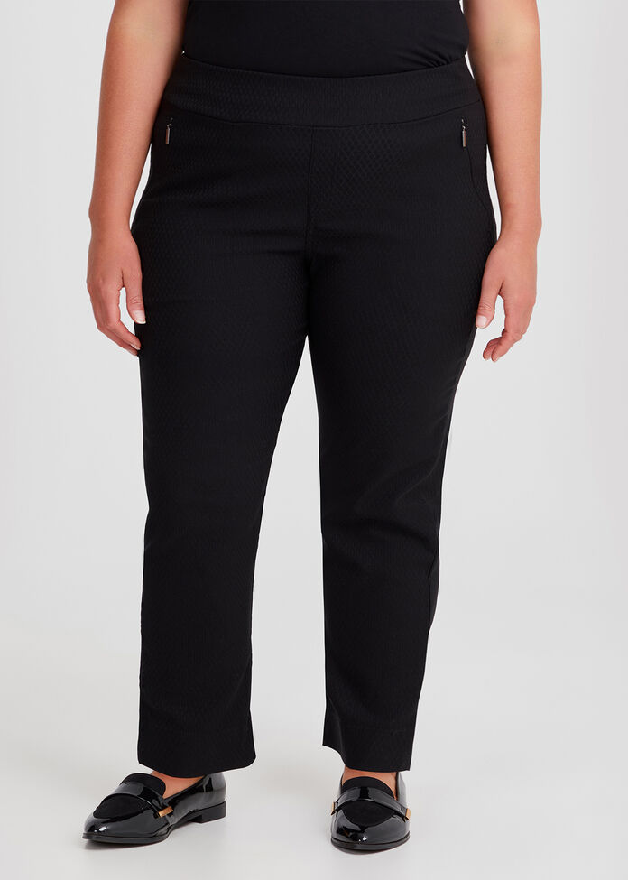 Plus Size Petite Stretch Pants Black for Women| Taking Shape AU