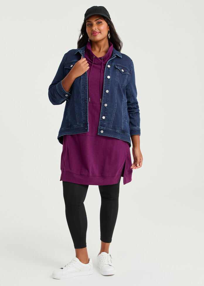 Shop Plus Size Cowl Pocket Sweat Dress, Red | Taking Shape NZ