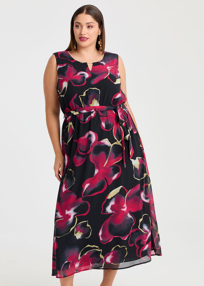 Shop Plus Size Artemis Event Maxi Dress, Floral | Taking Shape NZ