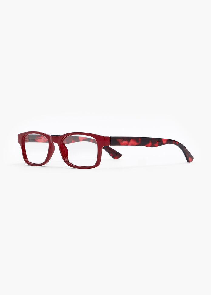 Shop Red Rectangle Reading Glasses Accessories Taking Shape Au