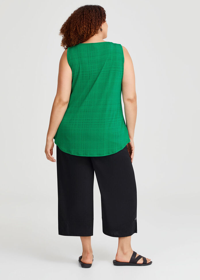 Shop Plus Size Tuck Detail Luna Tank, Green | Taking Shape AU
