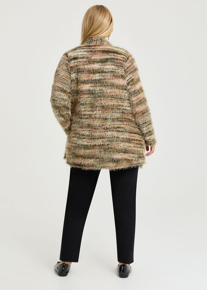 Shop Plus Size Fluffy Cosy Cardigan, Multi | Taking Shape AU