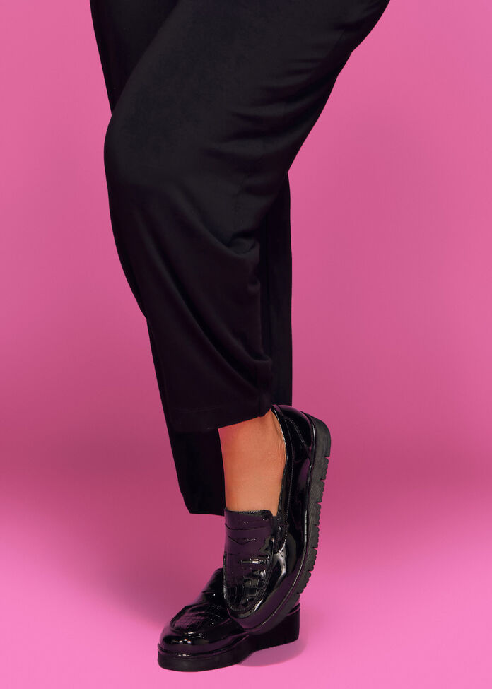 Shop Black Wedge Croc Patent Loafer | Comfortable Shoes | Taking Shape AU