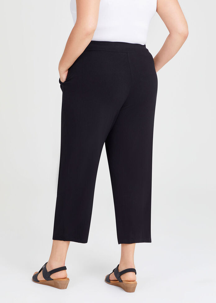 Shop Plus Size Lantern Natural Crop Pant, Black | Taking Shape AU