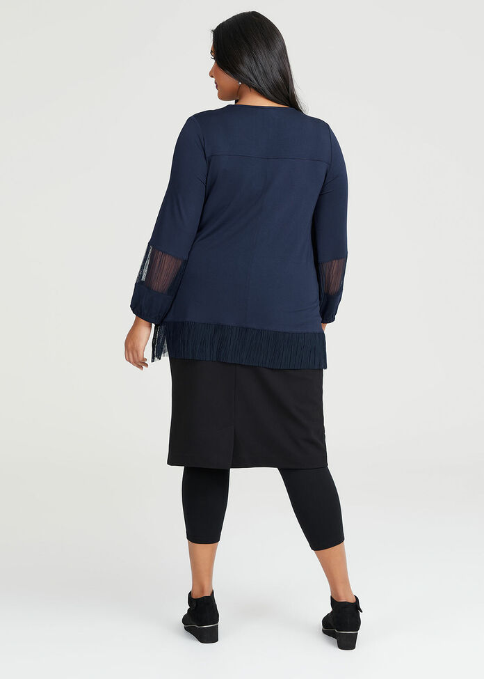 Shop Plus Size Bamboo Coco Contrast Top in Blue | Taking Shape AU