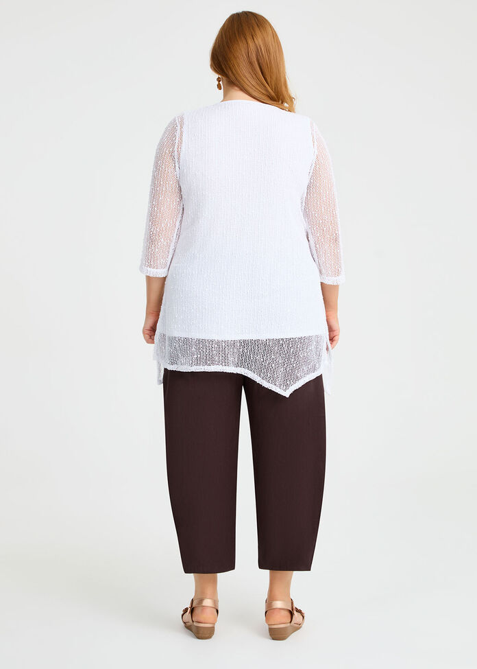 Shop Plus Size Sheer Delight Mesh Tunic, White | Taking Shape AU