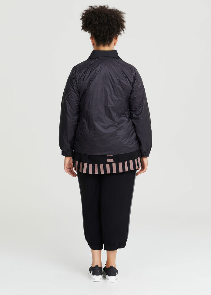 Shop Plus Size Reversible Quilted Puffer Jacket, Black | Taking Shape AU