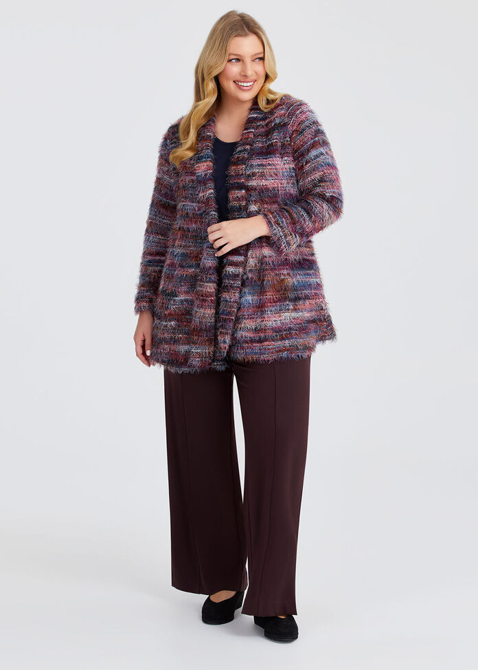Shop Plus Size Fluffy Cosy Cardigan, Multi | Taking Shape AU