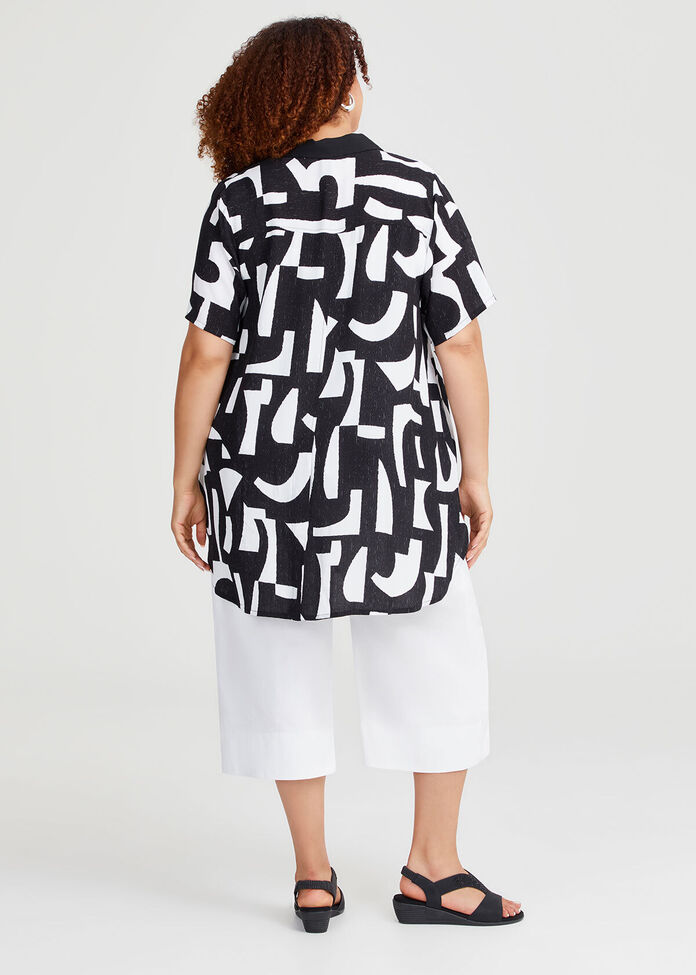Shop Plus Size Natural Monochrome Shirt, Multi | Taking Shape NZ