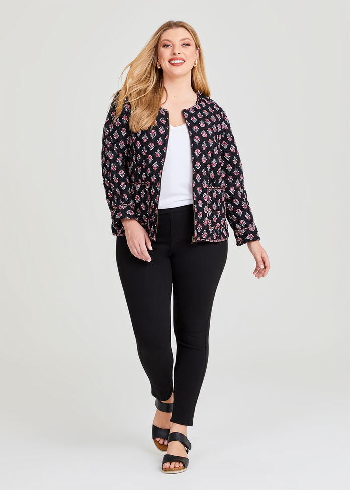 Shop Plus Size Natural Reversible Jacket, Multi | Taking Shape AU