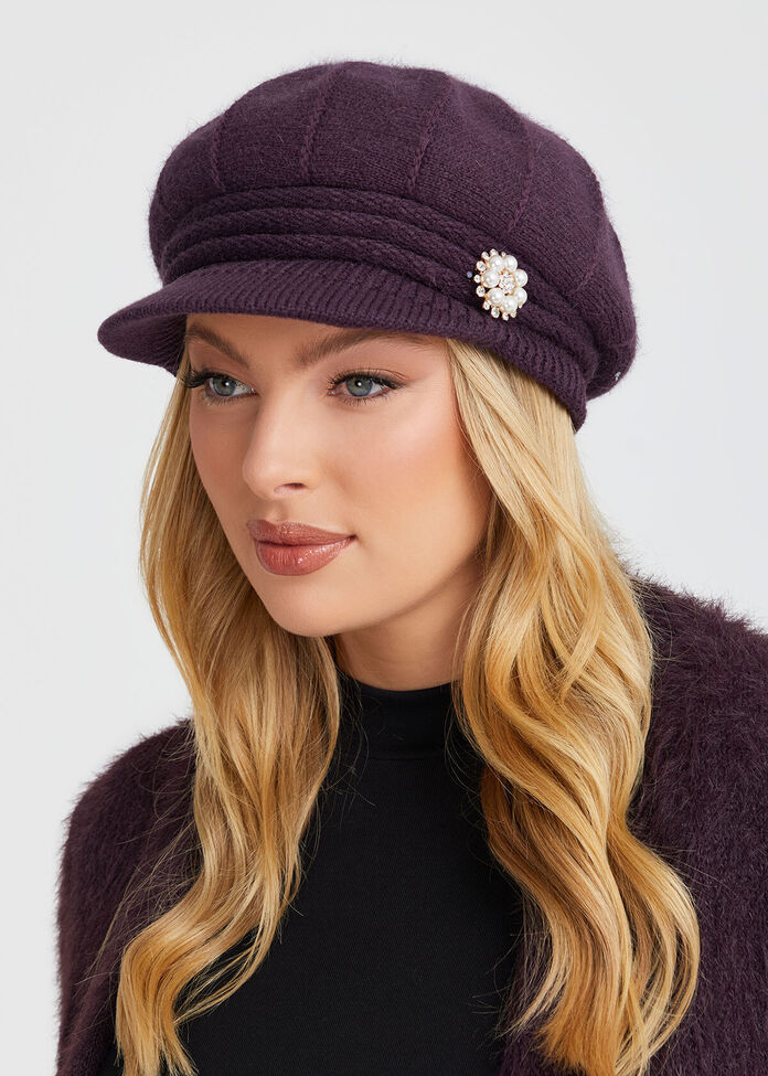 Shop Winter Baker Boy Hat in Purple | Accessories | Taking Shape NZ