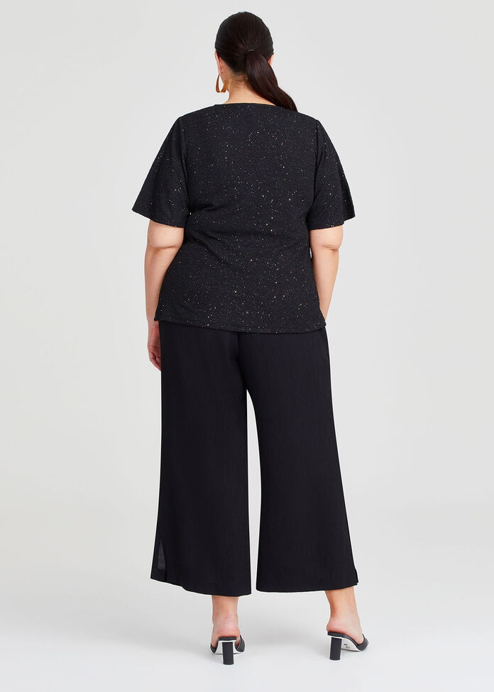 Shop Plus Size Twinkle Knit Party Top, Black | Taking Shape NZ