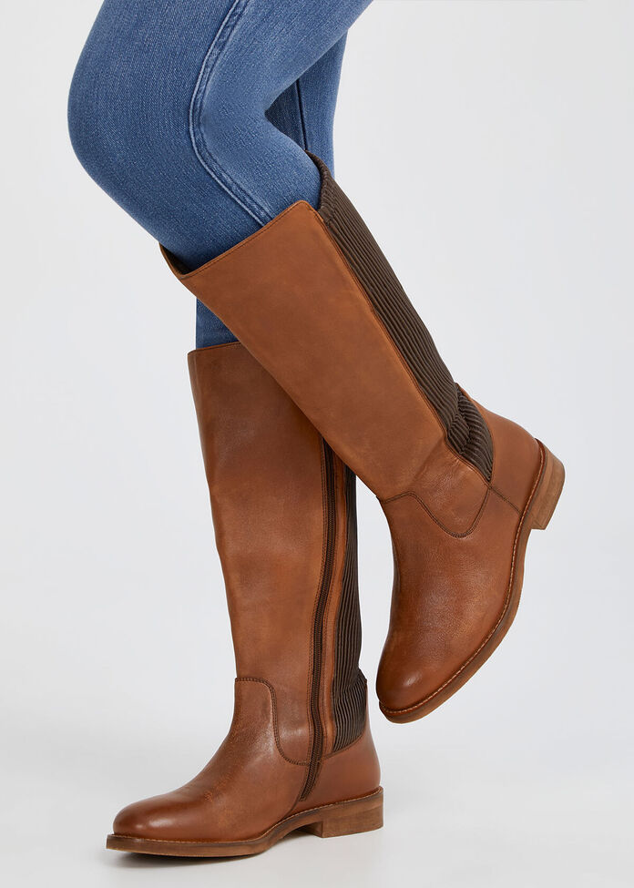 Shop Brown Leather Knee High Tan Boot | Comfortable Shoes | Taking Shape AU