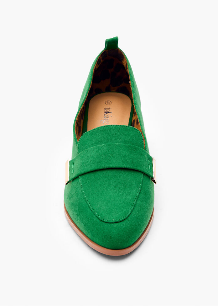 Women's Green Animal Print Loafer | Taking Shape AU