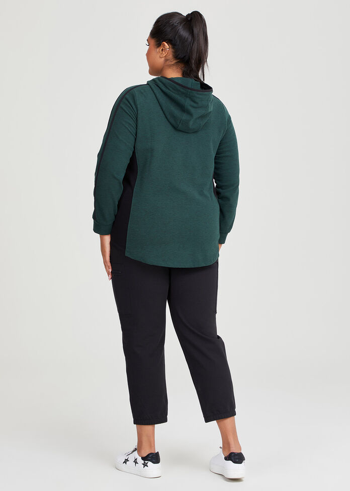 Shop Plus Size Active Contrast Bind Jacket, Green | Taking Shape NZ