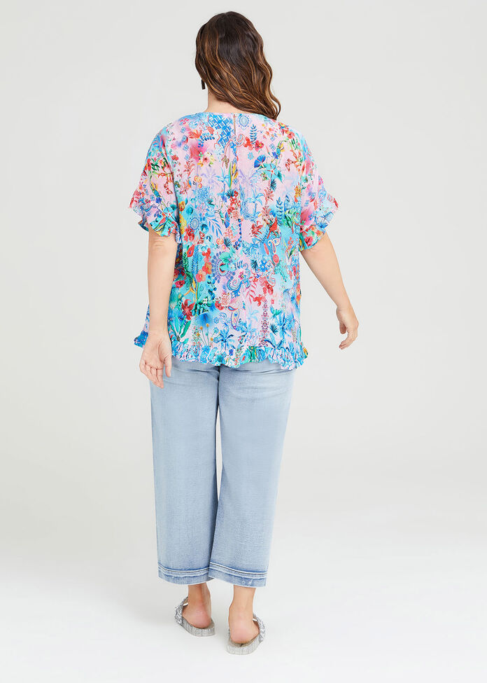 Shop Plus Size Natural Floral Boho Top, Multi | Taking Shape AU