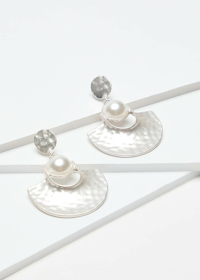 Shop Silver & Pearl Earrings in Silver | Accessories | Taking Shape AU