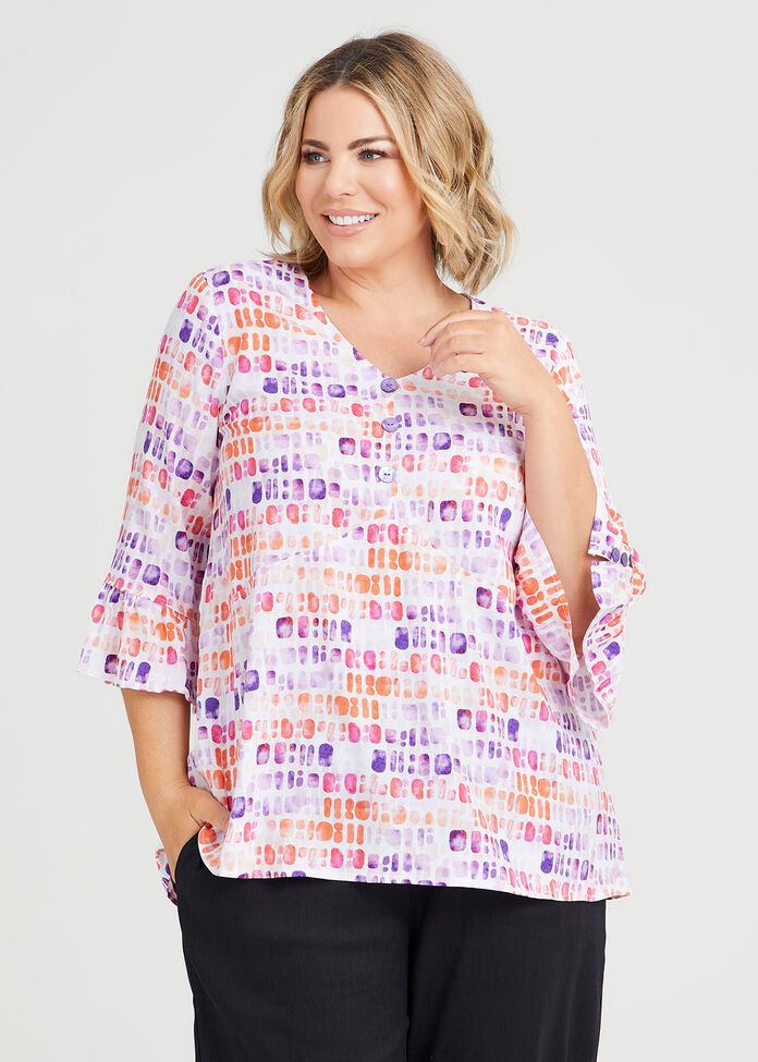 Shop Plus Size Aura Spot Natural Top in Multi | Taking Shape AU