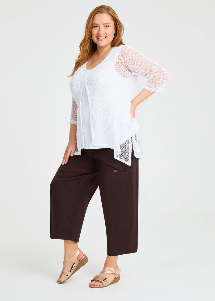 Shop Plus Size Sheer Delight Mesh Tunic, White | Taking Shape AU