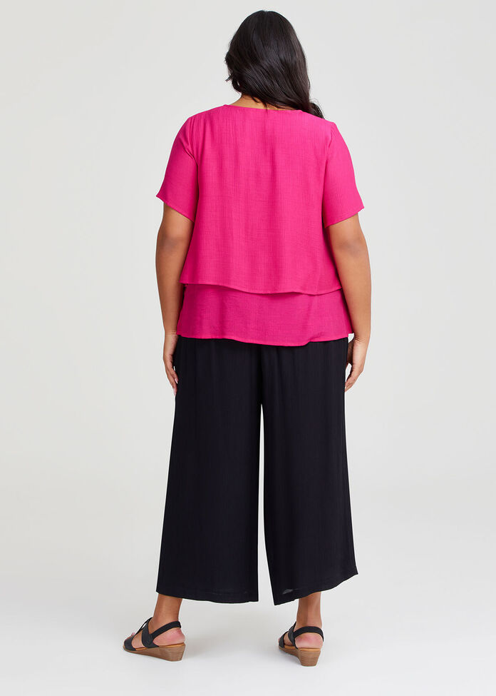 Shop Plus Size Natural Knot Front Top, Pink | Taking Shape NZ