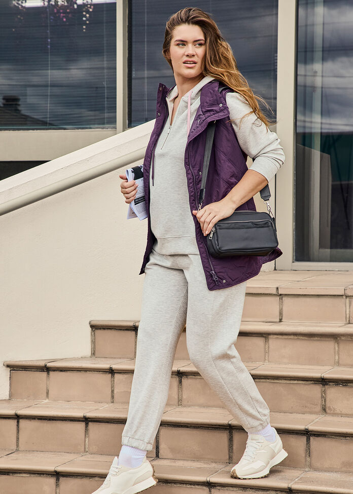 Shop Plus Size Luxe Touch Seam Detail Jogger, Grey | Taking Shape AU