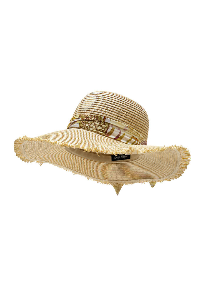 Shop Natural Flora Trim Sun Hat in White | Accessories | Taking Shape AU