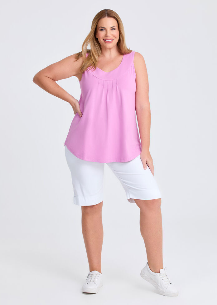 Shop Plus Size Good Earth Australian Cotton Element Tank, Pink | Taking ...