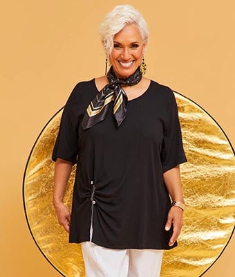 Shop Plus Size Liberty Top in Black | Sizes 12-30 | Taking Shape AU