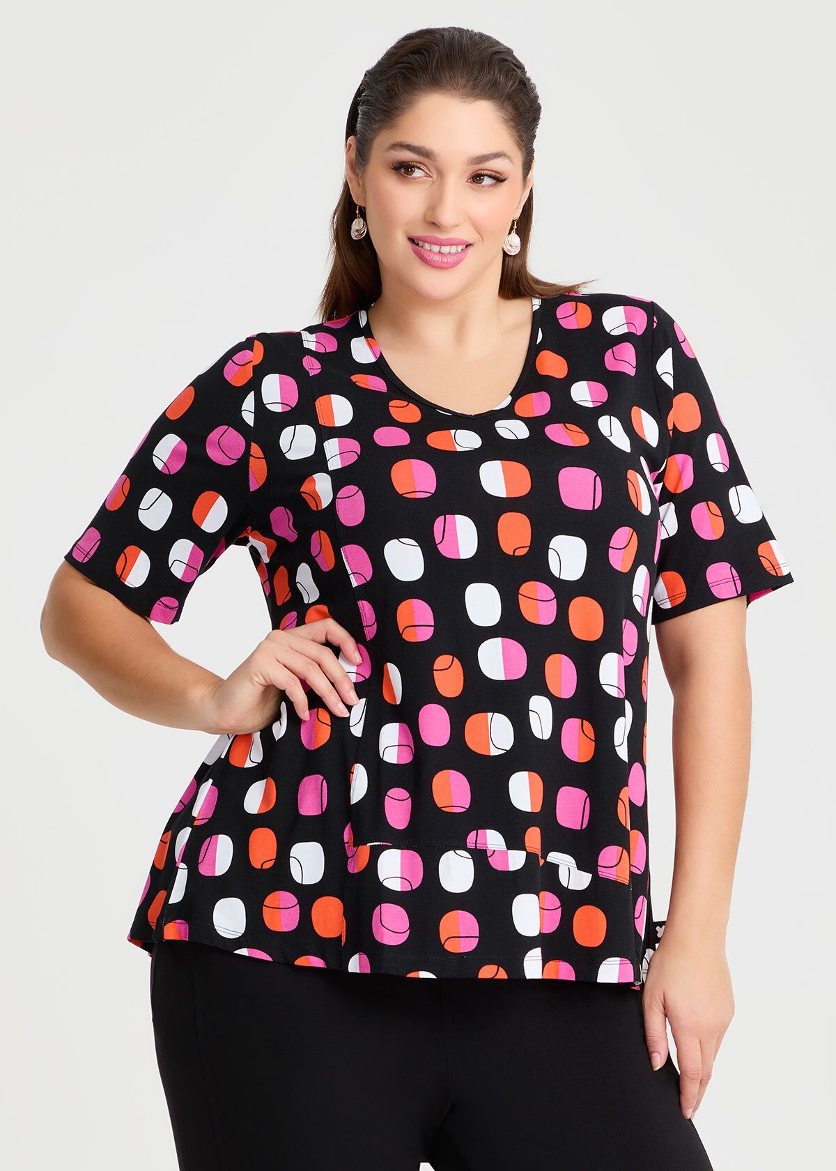 Shop Plus Size Natural Del Sol Top, Spots | Taking Shape NZ