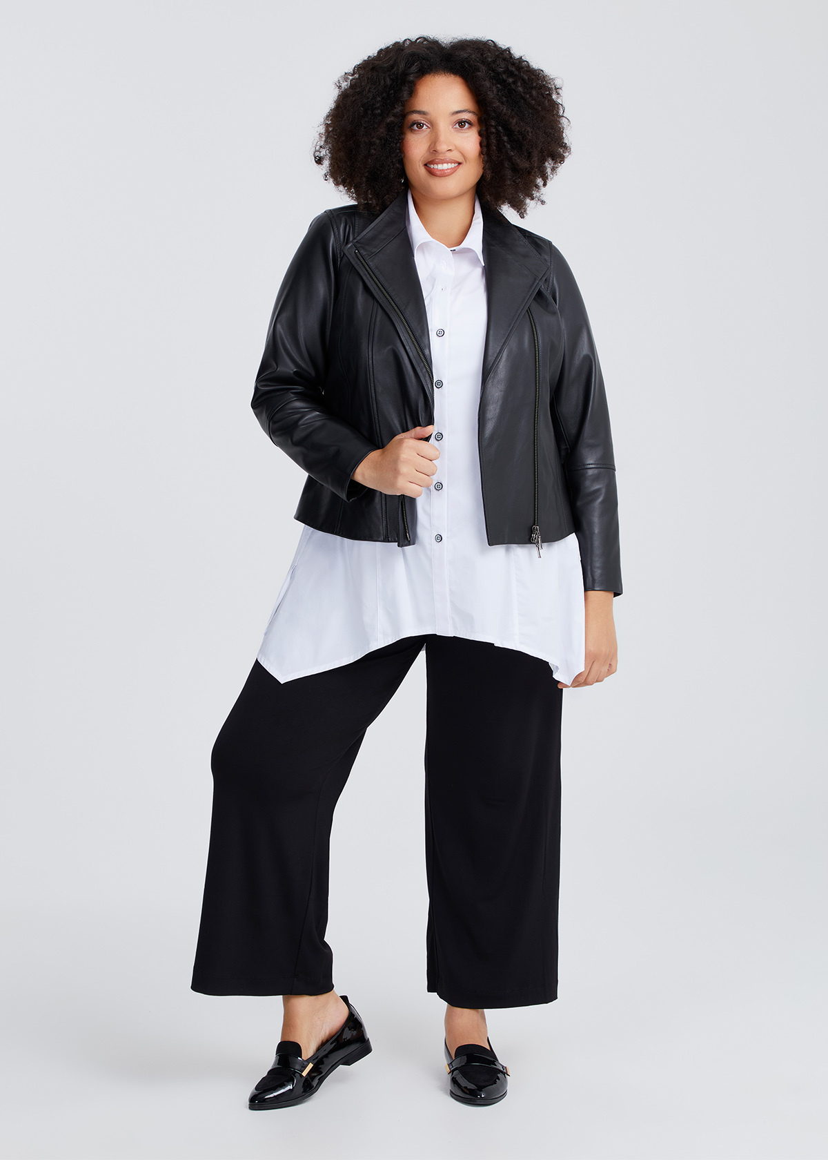 Shop Plus Size Audrey Wide Leg Pant, Black | Taking Shape NZ