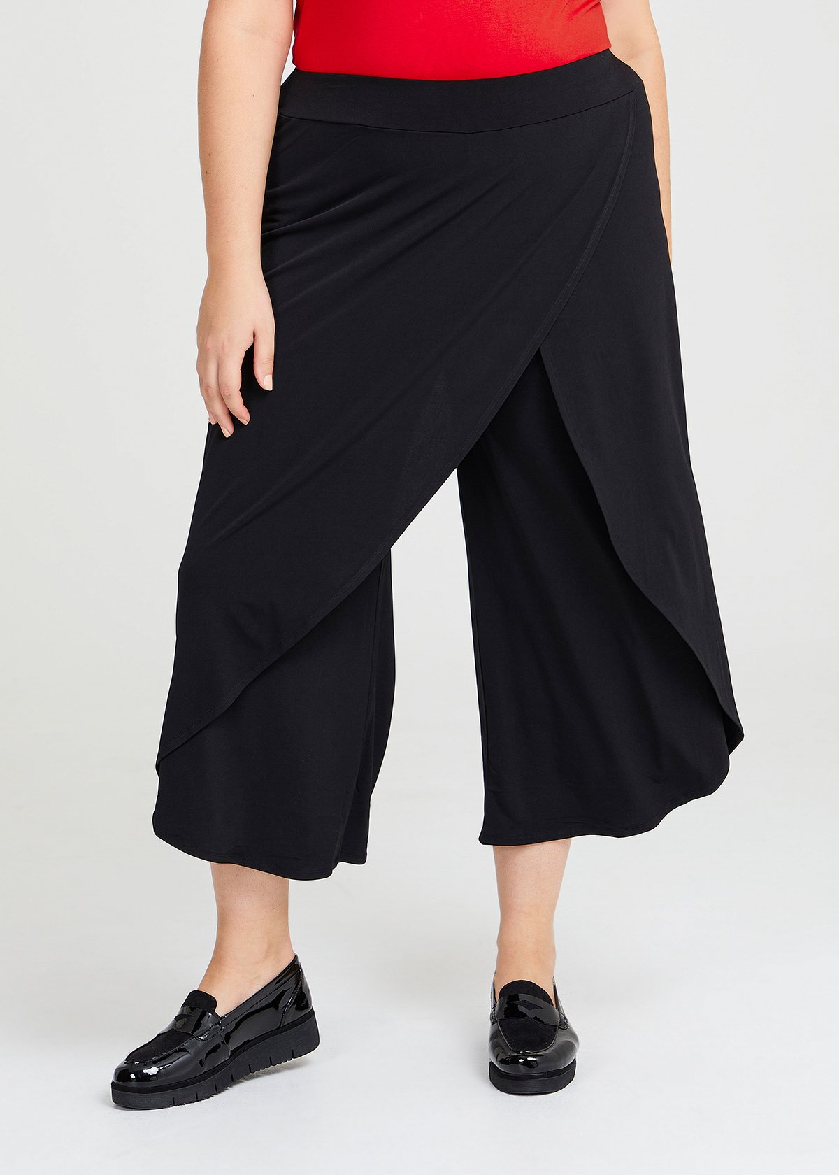 Shop Plus Size Destiny Luna Wrap Pant, Black | Taking Shape AU