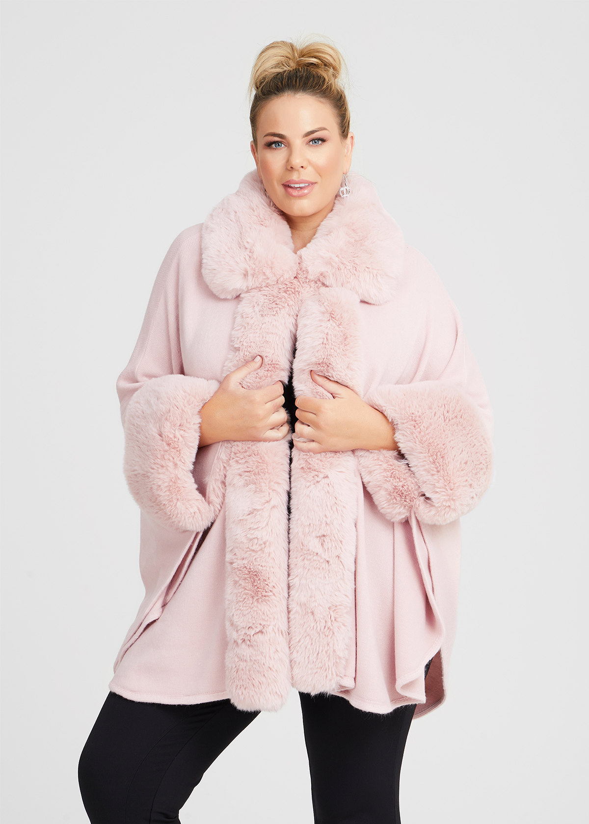 Shop Evening Fur Cape in Red | Accessories | Taking Shape AU